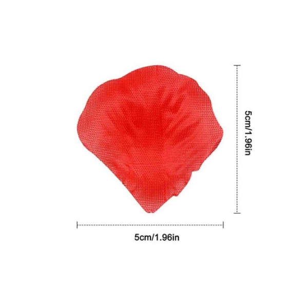 100 pétales de rose soie Rouge