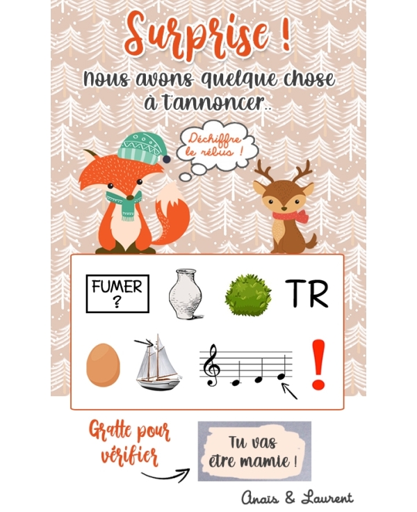 Rébus à déchiffrer spécial Noël pour annonce originale | BadgesFolie